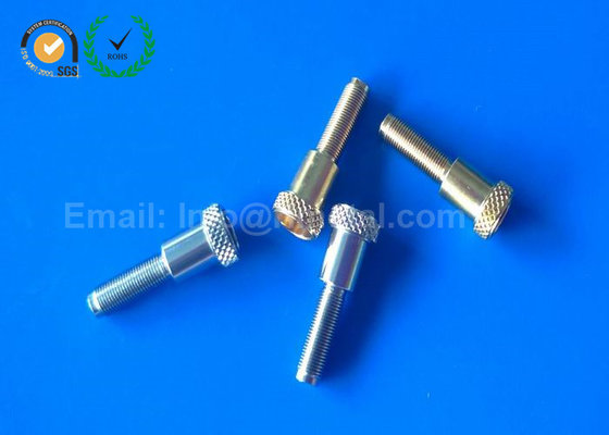 CNC Machining Turning Telecommunication Parts Aluminum Brass C3604 Knurling Screws Thumb Nuts