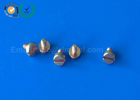 Brass Screws CNC Knurling / Slotted Screws / Thumb Screws For Electronic Equipments
