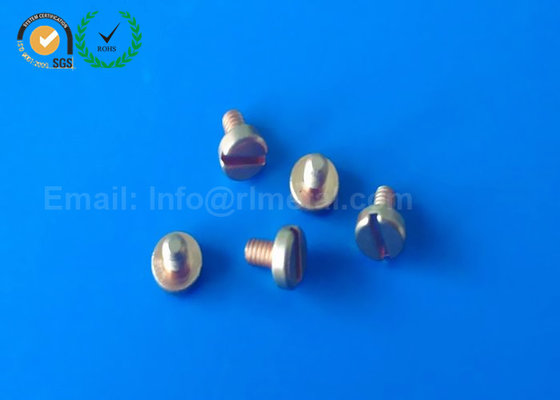 Brass Screws CNC Knurling / Slotted Screws / Thumb Screws For Electronic Equipments