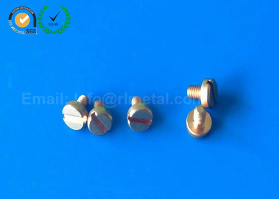 Brass Screws CNC Knurling / Slotted Screws / Thumb Screws For Electronic Equipments