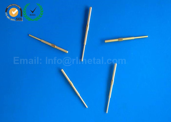 OEM Custom Brass Mini Gold Plated Pogo Shafts Threaded Spring Shafts Contact Probe Pins