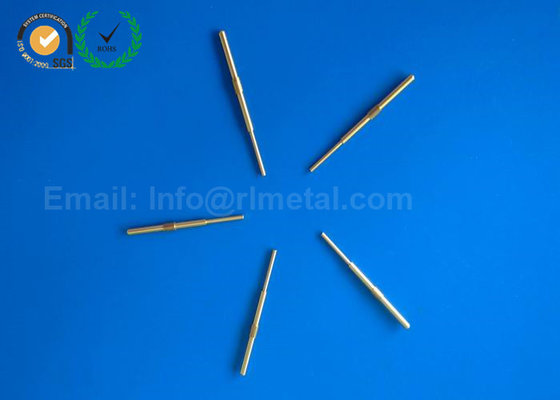 OEM Custom Brass Mini Gold Plated Pogo Shafts Threaded Spring Shafts Contact Probe Pins