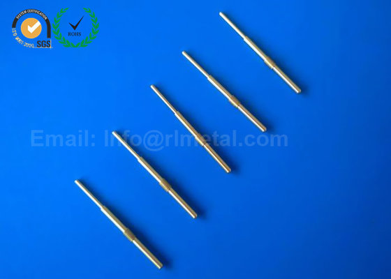 OEM Custom Brass Mini Gold Plated Pogo Shafts Threaded Spring Shafts Contact Probe Pins
