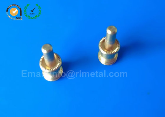Electronic Spare Parts Custom Thumb Knurled Fastener Screws lathe With Brass