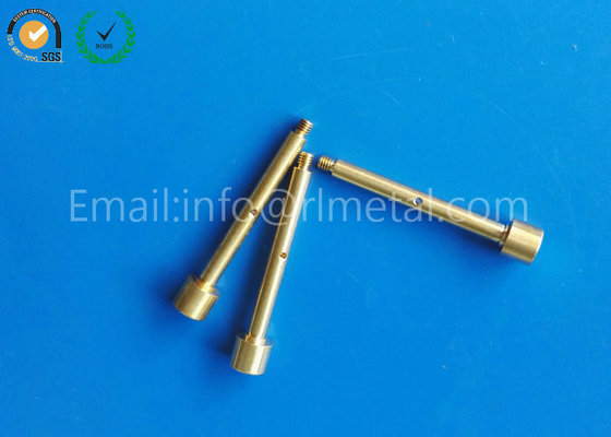 Brass Shafts  Precision Linear Shafts thread Drilling Shafts Flat Head With Screws