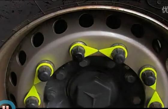 23MM PU Checkpoint Wheel Nut Indicator Yellow Colors Auto Spare Parts SGS