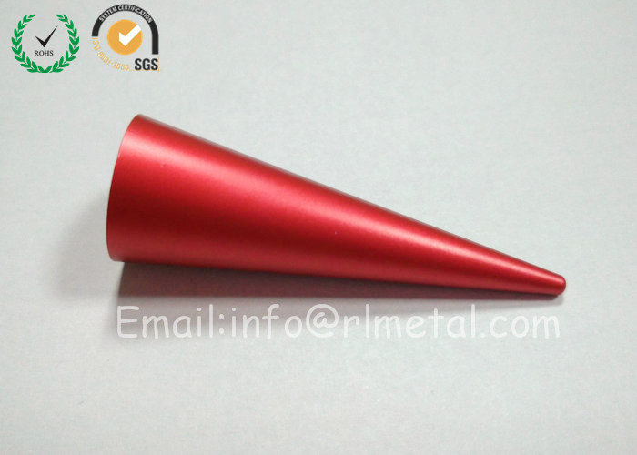 Clear Anodized Audio Electronic Spare Parts CNC Zinc Plated Cornical Shape
