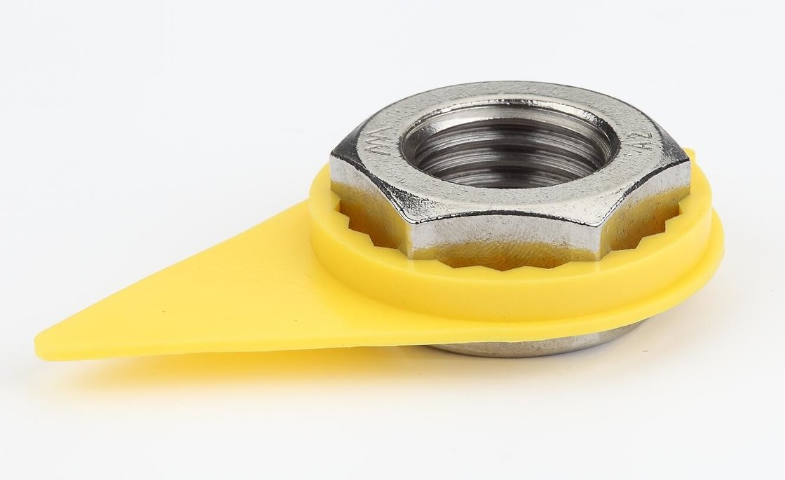 PU Yellow Non Standard Locking Wheel Nuts OEM Safety Wheel Nuts For Trucks