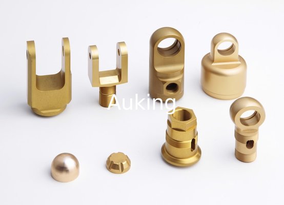 Best Custom Precision Aluminium CNC Machined Shock Parts , brass precision turned components Gold Anodize