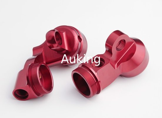 China Stainless Steel / Brass Precision Cnc Machined Components With Red Anodized distributor