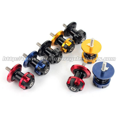 6mm x 1 Motorcycle Spare Parts Swingarm Spools Aluminum Alloy Yamaha YZF R6