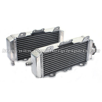 Heat Resistance Custom Motorcycle Radiator / Dirt Bike Aluminum Radiator Engine Cooling System