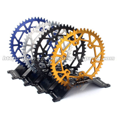 Aluminium Alloy Dirt Bike Sprockets , Motorcycle Chain Sprockets For Motorcycle Spare Parts