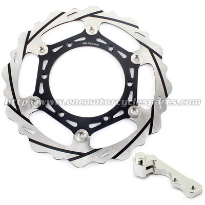 Motorcycle Brake Disc 270mm Grooved Brake Discs RM 125 250 With CNC Machined Bracket
