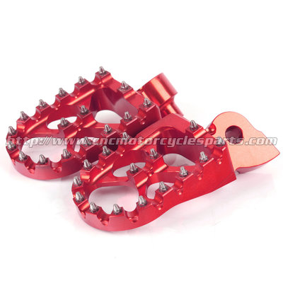 CNC Milled Dirt Bike Foot Pegs With Removable And Replaceable Teeth