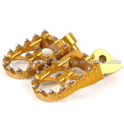 CNC Milled Dirt Bike Foot Pegs With Removable And Replaceable Teeth