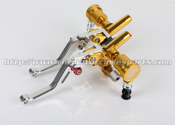 CNC Aluminum Alloy Motorcycle Brake Clutch Master Cylinder Kit Reservoir Lever