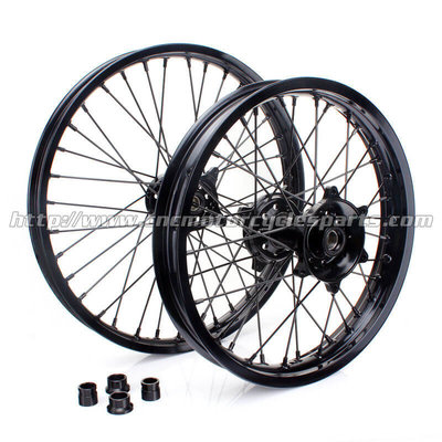 Custom 21 Inch Motorcycle Wheel Rims / Black Custom Motorbike Wheels