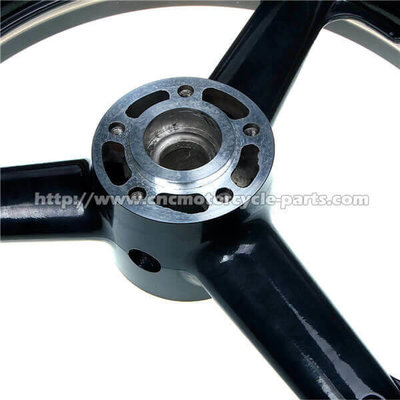 High Precise Custom Motorcycle Rims Wheels With Aluminum Hubs
