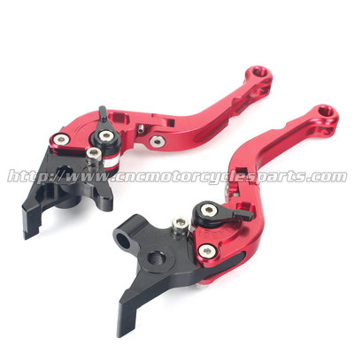 CNC Milled Motorbike Brake Levers / Long Style Clutch And Brake Levers For Street Bikes