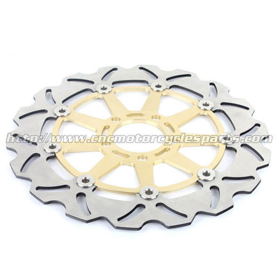 Kawasaki ZXR 250 Motorcycle Brake Disc Rotors And Brakes CNC Anodized Black Gold