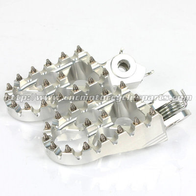 Motorcycle Parts Dirt Bike Foot Pegs With Optional Standard Grip Teeth Set