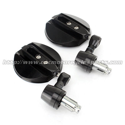 CNC Aluminum Motorcycle Rear View Mirrors / Handle Bar End Mirror 2 X 10mm / 2 X 8mm Bolts