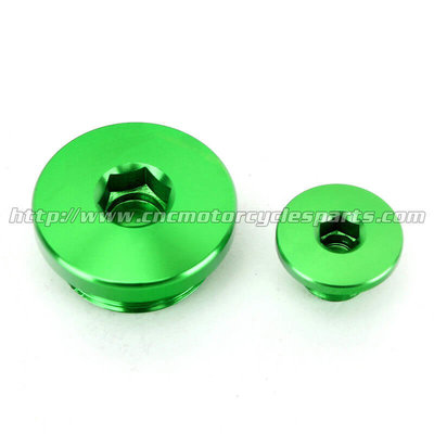 Kawasaki KXF 250 Parts With Oil Filler Cap And Brake Line Clamps