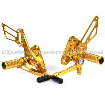 Gold Suzuki B King Motorcycle Rear Sets With Stress Resistance