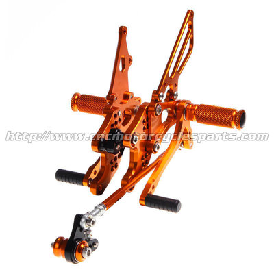 CNC Milling Aluminum Adjustable Motorcycle Rear Sets For Honda Cbr600Rr