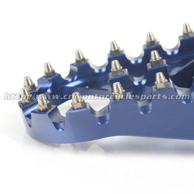 CNC Billet Machining Dirt Bike Foot Pegs , Adjustable Foot Pegs Motocross