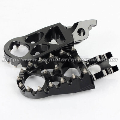 CNC Billet Machining Dirt Bike Foot Pegs , Adjustable Foot Pegs Motocross