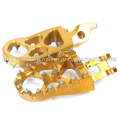 CNC Parts Wide Foot Pegs Dirt Bike With Hardened Steel Resist Wear