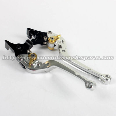 Adjustable Mix Color Motorcycle Long Levers , Folding Brake Lever With High Class Finish