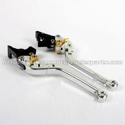 Adjustable Mix Color Motorcycle Long Levers , Folding Brake Lever With High Class Finish