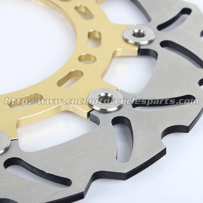 Gladius 650 Motorcycle Floating Brake Disc CNC Milled Aluminum Alloy 6 Holes