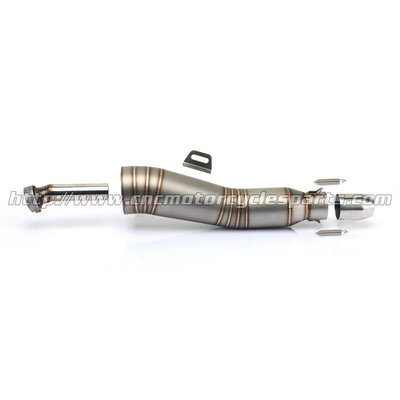 356mm Motorcycle Spare Parts Universal Racing Exhaust Muffler 304 Steel Titanium