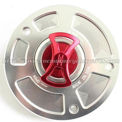 Anodized Motorcycle Gas Tank Cap Light Weight Quick Release For Kawasaki Z750 Z1000