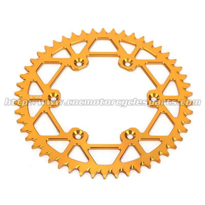 Aluminium Alloy Dirt Bike Sprockets , Motorcycle Chain Sprockets For Motorcycle Spare Parts
