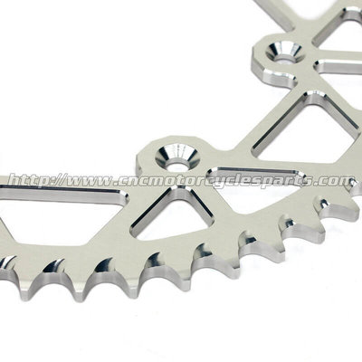 Aluminum Dirt Bike Rear Chain Sprocket / CNC Milling Dirt Bike Chains And Sprockets