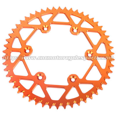Aluminum Dirt Bike Rear Chain Sprocket / CNC Milling Dirt Bike Chains And Sprockets