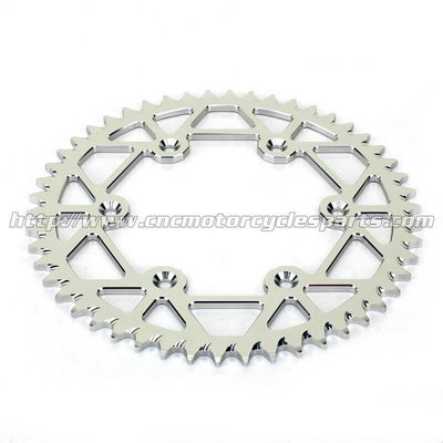 Aluminum Dirt Bike Rear Chain Sprocket / CNC Milling Dirt Bike Chains And Sprockets