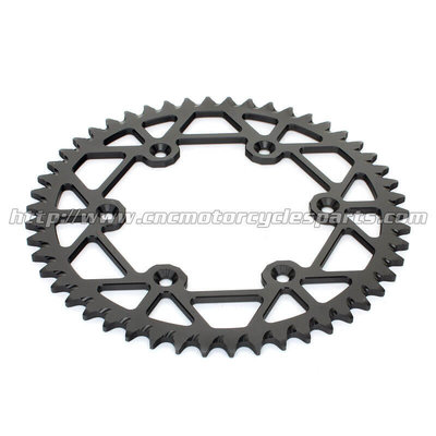 Aluminum Dirt Bike Rear Chain Sprocket / CNC Milling Dirt Bike Chains And Sprockets