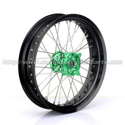 17 Inch Black Custom Motorcycle Wheel Hubs Anodized Different Color