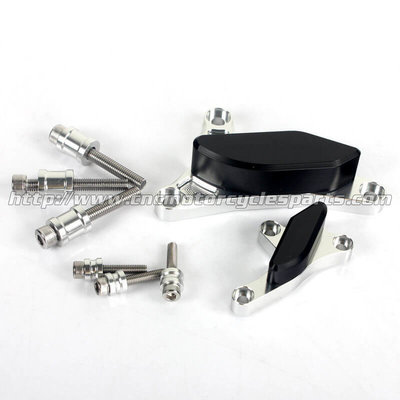 Black CNC Motorcycle Engine Protection Sliders For Yamaha R1 2007 2008