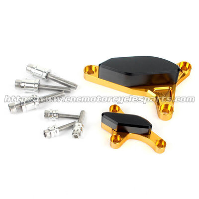 Black CNC Motorcycle Engine Protection Sliders For Yamaha R1 2007 2008