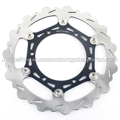270mmm Motorcycle Brake Disc Rotor YZ 125 250 And Black Silver Alloy Adaptor