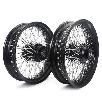 Softail Anodized  6061 72 Spokes 3.5" 16 Harley Wheels