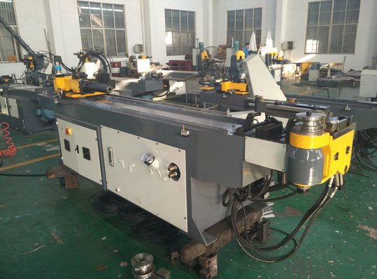 Iron / Copper Automatic CNC Pipe Bending Machine Touch Screen 14MPa