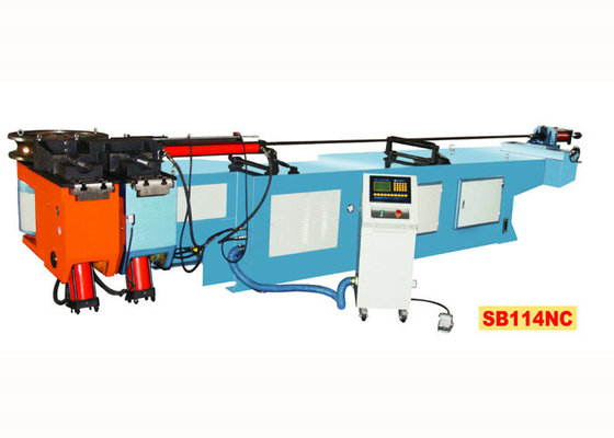 Industrial NC Hydraulic Pipe Bending Machine / Equipment , 120~500mm Radius